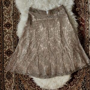 Planet | Skirts | Planet Tan Beaded Lace Maxi Skirt | Poshmark